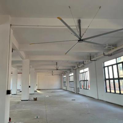 China 220V 1.5kw High Volume HVLS Industrial Ceiling Fans With Permanent Magnet Electric Motor for sale