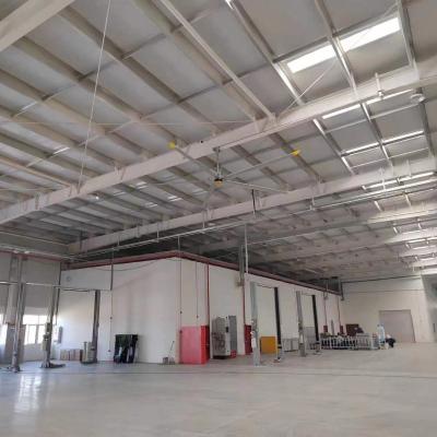 China 5 Blade Pmsm Motor Hvls Industrial Ceiling Fan In New Energy Automobile Byd Factory for sale