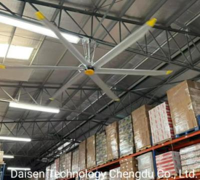 China Daisen Industrial Hvls Ceiling Fan Cooling Ventilation Exhaust Fan With Pmsm Motor for sale