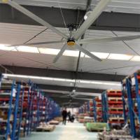 China 5.5m 18FT Direct Gymnasium Safety Commercial HVLS Fan with Ceiling Mounting and Cooling Function for sale