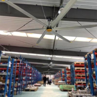 China 5.5m 18FT Direct Gymnasium Safety Commercial HVLS Fan with Ceiling Mounting and Cooling Function for sale