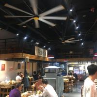 China Al-Mg Alloy Blades 2.4m 8FT PMSM HVLS Fans for Air Cooling in Restaurant and Food Court for sale