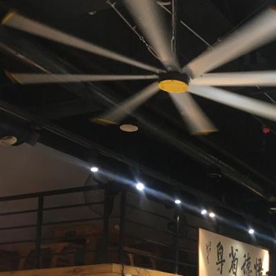 China 380V/220V Voltage 2.4m 8FT PMSM Motor HVLS Ventilation Fan For Restaurant Air Cooling for sale