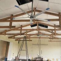China 5Pcs Blade PMSM Motor Core Components 3.0m 10FT Industrial Ceiling Fan for Warehouse Efficiency Boost for sale