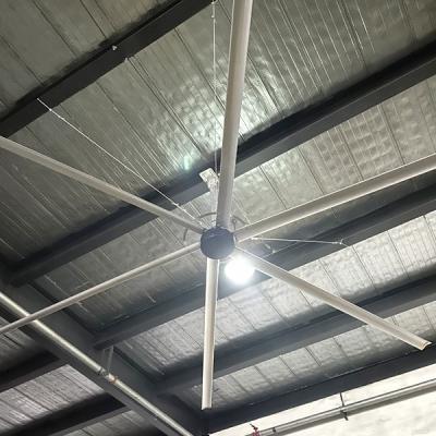 China 24ft Aluminum Magnesium Alloy HVLS Industrial Ceiling Fan For Warehouse High Voltage for sale