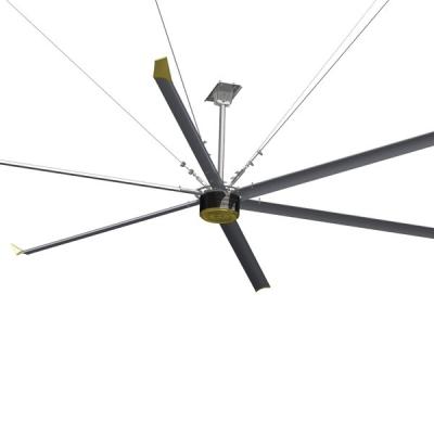 China 0.6KW Cooling Function Energy 4.2M PMSM HVLS Ceiling Fans for Air Cooling in Restaurant and Food Court Center Cooling Exhuast for sale