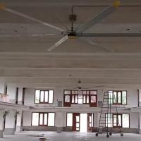 China 6.1m 20FT CONTROLLER PMSM Brushless Motor Big Industrial Ceiling HVLS Fan for Cooling for sale