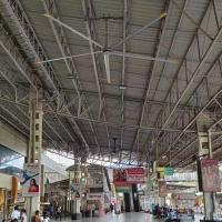 China 5.0m 16FT Electric AC Powered HVLS Industrial Ceiling Fan Ventilator with PMSM Motor for sale