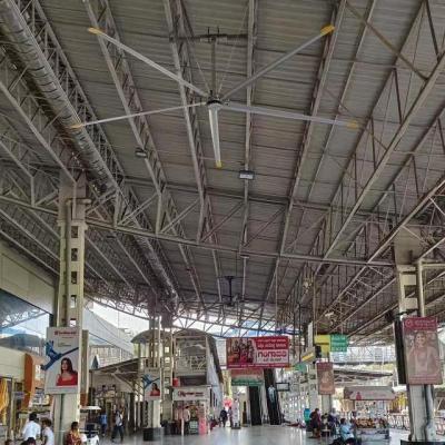 China 5.0m 16FT Electric AC Powered HVLS Industrial Ceiling Fan Ventilator with PMSM Motor for sale
