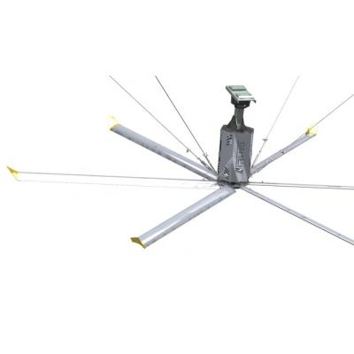 China Restaurant 7.3m 24FT Big Air Flow Ceiling Fan with Gearbox and Aluminum Alloy Blades for sale