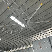 China 20FT Industrial HVLS Ceiling Fan Sliver Grey Customized Support ODM for Cowshed Animal Farms Maintenance Free Solution for sale