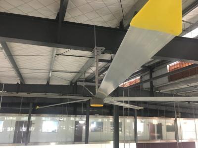 China 7.3 Meter Diameter Hvls Industrial Ceiling Fans with Energy-Saving Permanent Magnet Gearless Motor RoHS Certification for sale