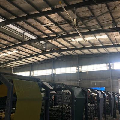 China Al-Mg Blade Material Ceiling Fan For Industrial Warehouse Cooling Pmsm Motor for sale
