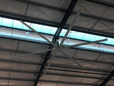 China Axial Fan Large Hvls Industrial Ceiling Fan with 7.3m Diameter Al-Mg Alloy Blade Material for sale