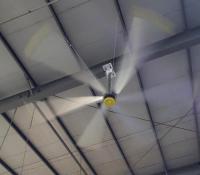 China 24FT Diameter Cooling Fan for Industrial Ceiling Al-Mg Alloy Blades Air Drying in Food Warehouse for sale