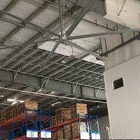 China Industrial Ceiling Fans with Gearbox Motor or Pmsm Motor Configured Hvls Fan as Air Blower for Workshop Ventilation and Cooling Purpose for sale