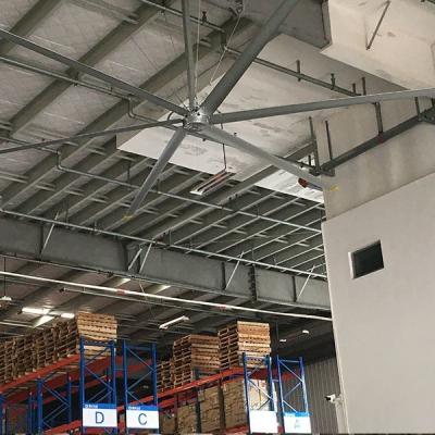 China Industrial Ceiling Fans with Gearbox Motor or Pmsm Motor Configured Hvls Fan as Air Blower for Workshop Ventilation and Cooling Purpose for sale
