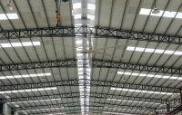 China AC Electric Current Type Aluminum Fan for 24FT Large Hvls Industrial Ceiling Fan From Warehouse Cooling for sale