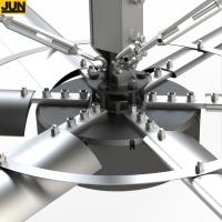 China 5.0m 16FT Low Noise Big Wind Air Flow Garage Vent Giant Industrial Hvls Large Ceiling Fan for sale