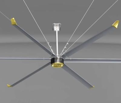 China 50 RPM Air Cooling Shop Garage hvls industrial ceiling fan for sale