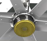 China Heavy Duty High Efficiency Large HVLS Fans For Logistics for sale