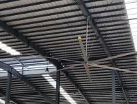 China 24FT Big Industrial Pmsm Hvls Ceiling Fan For Air Cooling And Ventilation for sale