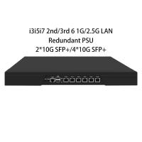 China Zynshield 1U Rackmount Firewall OPNsense Panabit PVE Debian Ubuntu 6 2.5G LAN Intel i3i5i7 3rd Gen. for sale