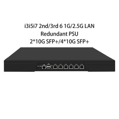China Zynshield 1U Rackmount Firewall OPNsense Panabit PVE Debian Ubuntu 6 2.5G LAN Intel i3i5i7 3rd Gen. for sale