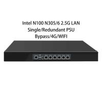 China Zynshield 1U Rackmount Firewall PfSense N100 I3-N305 6 2.5Gbps LAN Bypass Redundant 4G Wifi for sale