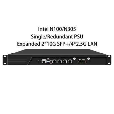 China Zynshield 1U Rackmount Firewall N100 I3-N305 4 2.5Gbps LAN 2 10Gbps SFP+ Bypass Redundant for sale