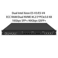China Zynshield 1U Rackmount Server PVE ESXi CentOS Ubuntu Intel Xeon E5V3 40Gbps QSFP+ 3 PCIe X8 Slots for sale