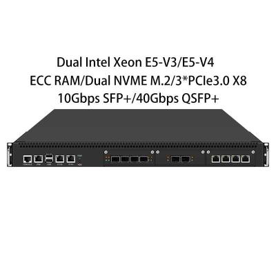 China Zynshield 1U Rackmount Server PVE ESXi CentOS Ubuntu Intel Xeon E5V3 40Gbps QSFP+ 3 PCIe X8 Slots for sale