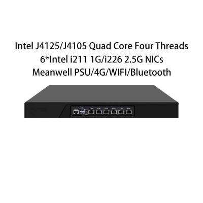 China Zynshield 1U Rackmount Firewall pfSense OPNsense Ubuntu CentOS J4125 4G Wifi 6 2.5G LAN for sale