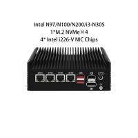 China Zynshield Desktop Firewall Intel N100 Pfsense Ubuntu Linux 4*2.5g Rj45 Ethernet Ports for sale