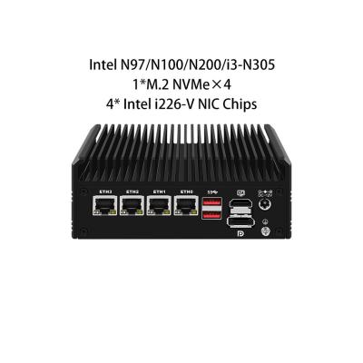 China Zynshield Desktop Firewall Intel N100 Pfsense Ubuntu Linux 4*2.5g Rj45 Ethernet Ports for sale