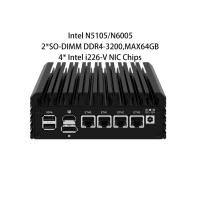 China Zynshield Desktop Firewall Intel N5105 Pfsense Ubuntu Linux 5*2.5g Rj45 Ethernet Ports for sale