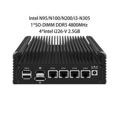 China Zynshield Desktop Firewall Intel N100 Pfsense Ubuntu Linux 4*2.5g Rj45 Ethernet Ports for sale