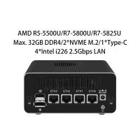 China Zynshield Desktop Firewall Mini PC AMD Zen 3 Type C HDMI DP Wifi Linux PVE Proxmox for sale