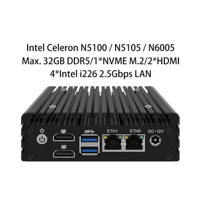 China Zynshield Desktop Firewall Intel N100 N200 N305 Dual 2.5G LAN GPIO Wi-Fi 6 for sale