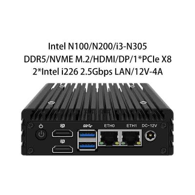 China Zynshield Desktop Firewall Intel N100 N200 N305 Dual 2.5G LAN 2 HDMI 2 USB 3.2 WIFI 6 TPM Module for sale