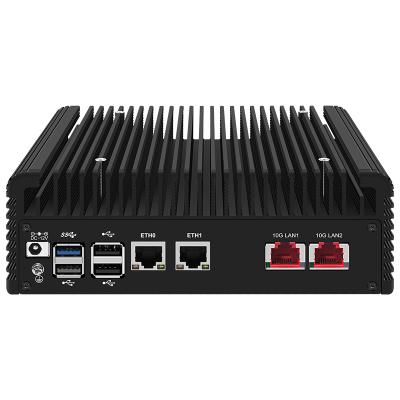 China Zynshield N305 Dual RJ45 2.5G Dual 10G RJ45 Ethernet Ports Dual SFP+ Desktop Router Gateway for sale