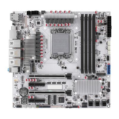 China Zynshiled i3i5i7 12th～14th Gen. M-ATX 12 Bay NAS Motherboard ECC VPro U-DIMM DDR5 10G LAN Dual 2.5G LAN for sale
