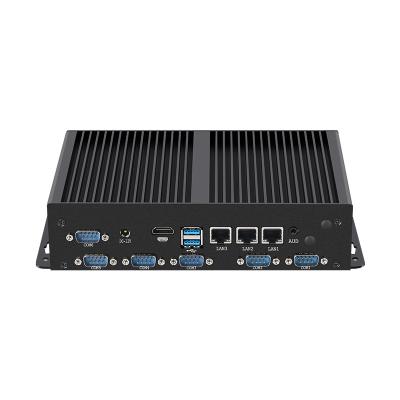 China Zynshield i5-1135G7 VESA Industrial Mini PC with 3 LAN 6 COM RS232/422/485 8PIN GPIO WIFI6 4G/5G for sale