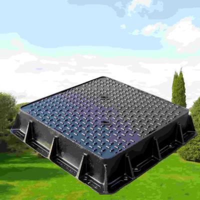 China EN124 D400 Ductile Iron Manhole Cover 850×850mm with Rubber Gasket Sealing for Heavy Traffic Roads for sale