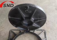 China Ductile Iron Manhole Cover 600×600mm C250 Class EN124 Standard with 410mm Clear Opening for sale