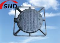 China Ductile Iron Manhole Cover 600×600mm C250 Class EN124 Standard with 410mm Clear Opening for sale