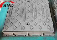 China Square Ductile Iron Manhole Cover C250 DIN EN124 with Single Seal - 500×500mm to 900×900mm Sizes for sale