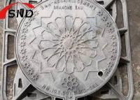 China Ductile Iron Manhole Cover and Frame 850mm x 850mm D400 Load Rating with Epoxy Coating and 56-58kg Weight for sale