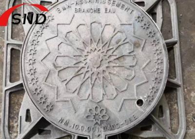 China Ductile Iron Manhole Cover and Frame 850mm x 850mm D400 Load Rating with Epoxy Coating and 56-58kg Weight for sale