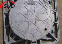 China Ductile Iron Manhole Cover and Frame 850mm x 850mm D400 Load Rating with Epoxy Coating and 56-58kg Weight for sale